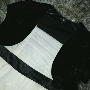 Amy Byer | Dresses | Nwt Cascading Ruffles Shrug Holiday Portraits ...